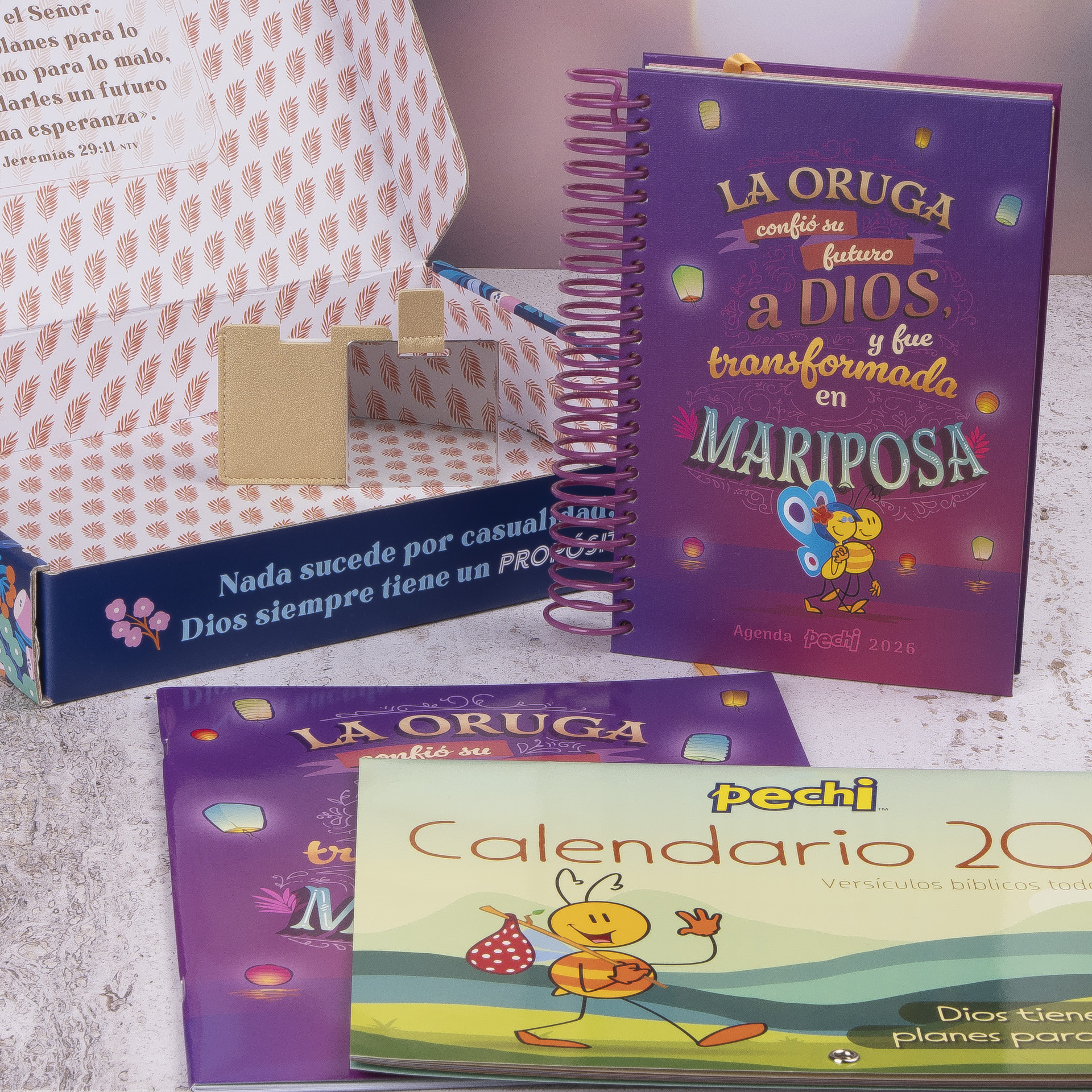 PECHI 2026 KIT DE REGALO KT261 ANILLADA DIOS TIENE GRANDES PLANES PARA ...