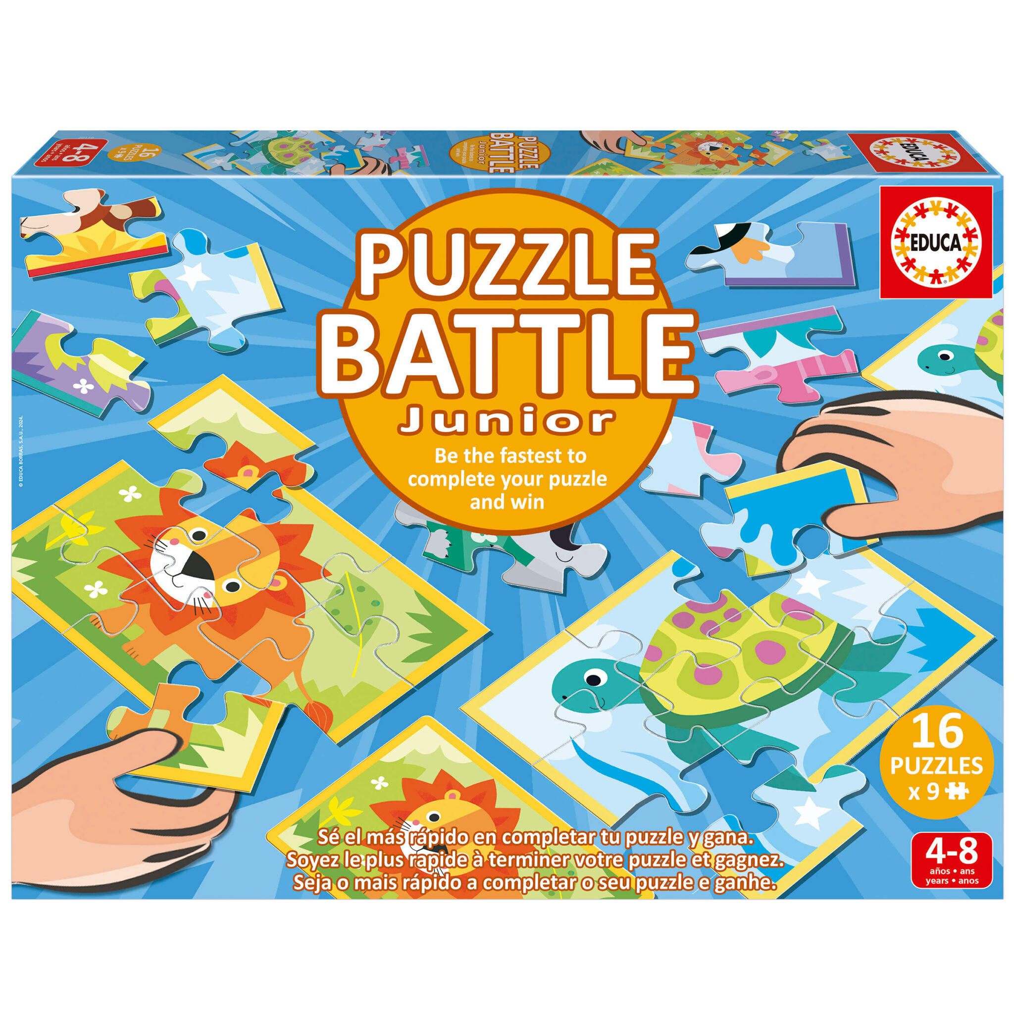 20116 ANIMALS PUZZLE BATTLE Jr. FSC - 154600 - De Museo