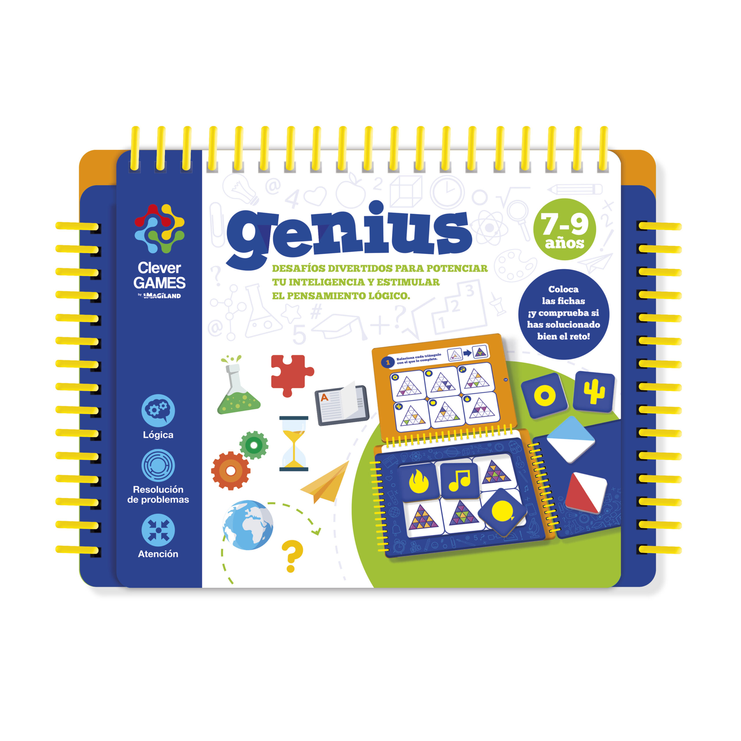 CLEVER GAMES GENIUS 7-9 AÑOS - 148772 - De Museo